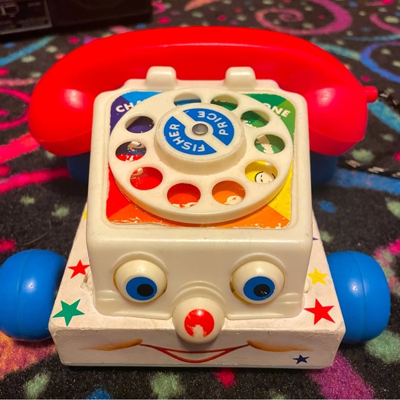 Toys | 1961 Vintage Fisher Price Chatter Phone Pull Toy | Poshmark